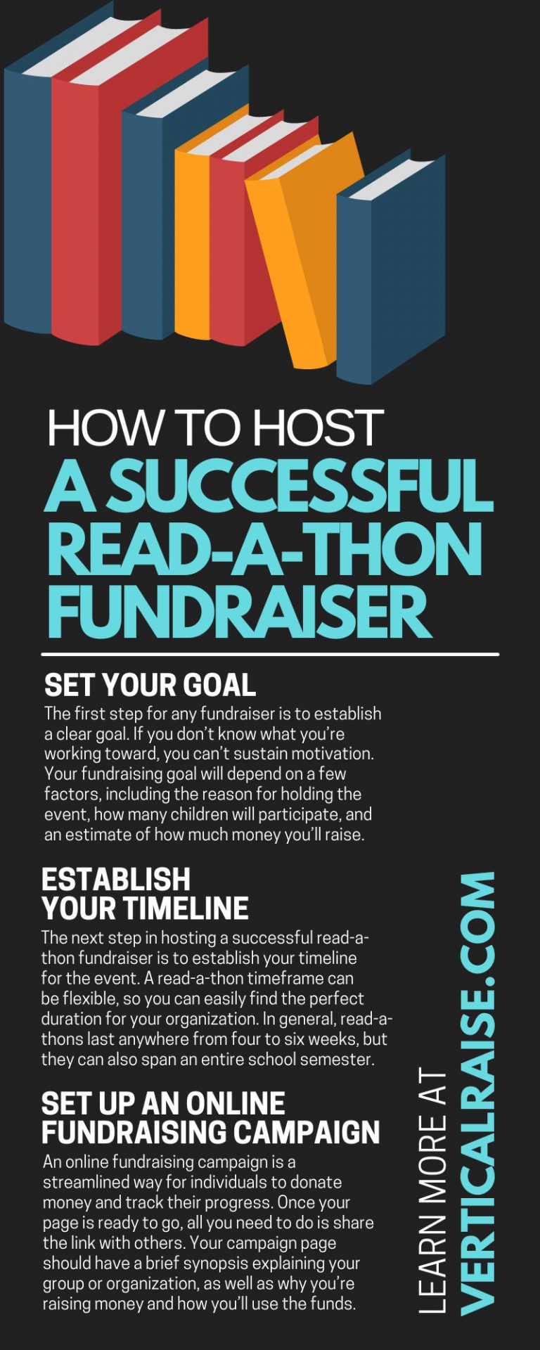 How To Host a Successful Read-a-thon Fundraiser - Vertical Raise